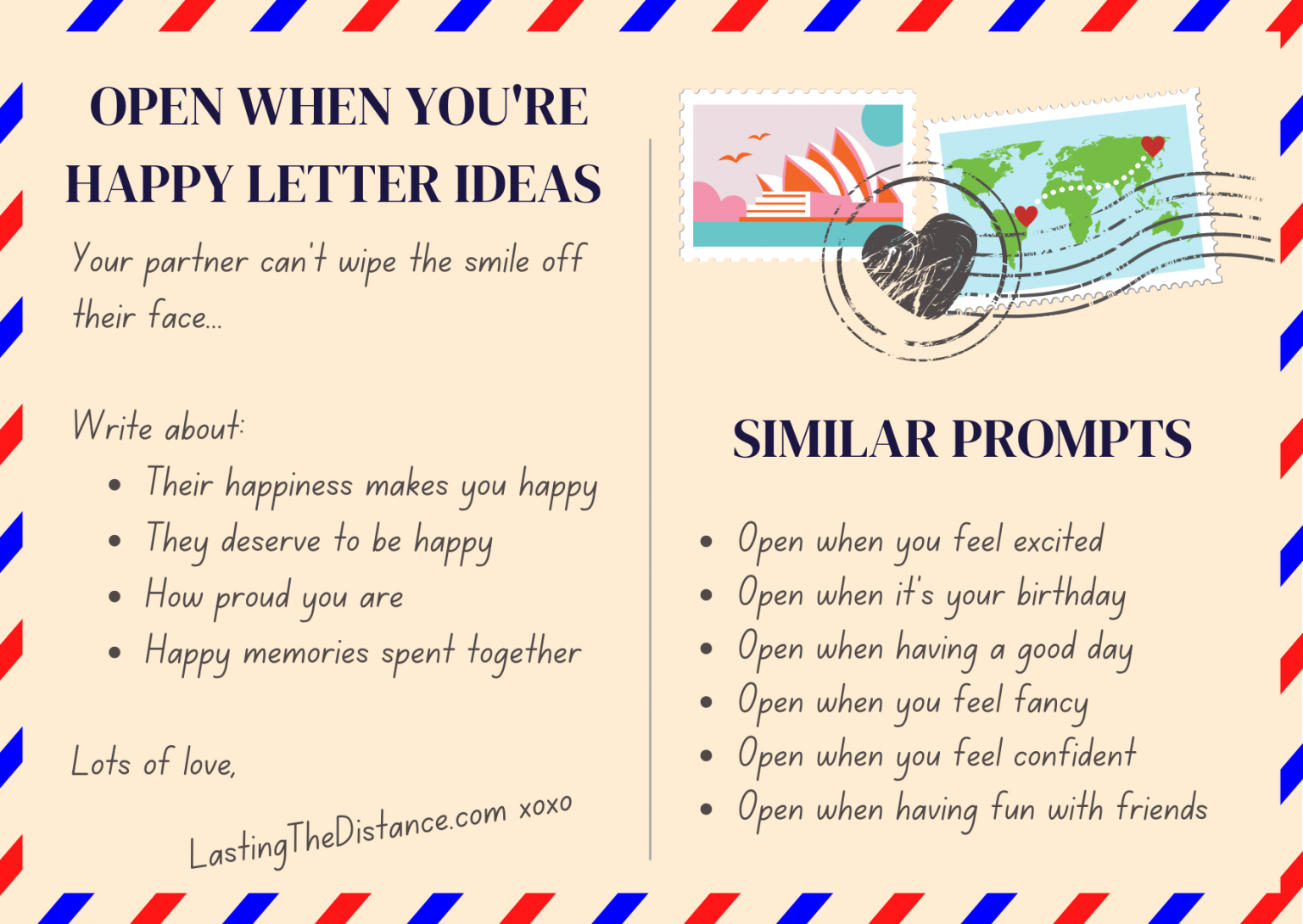 Open When Letters: 101 Ideas & Examples to Express Your Love